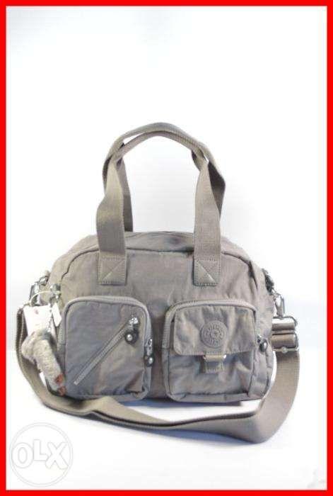 ORIGINAL Kipling Defea Cool Grey Convertible Satchel Bag, Women's ...