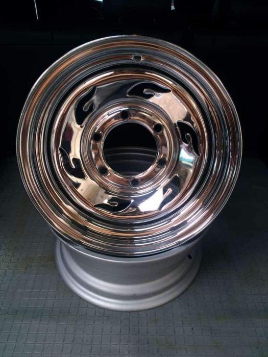 14x6 6x139 Chrome Steel Rims American Racing, Car Parts & Accessories ...