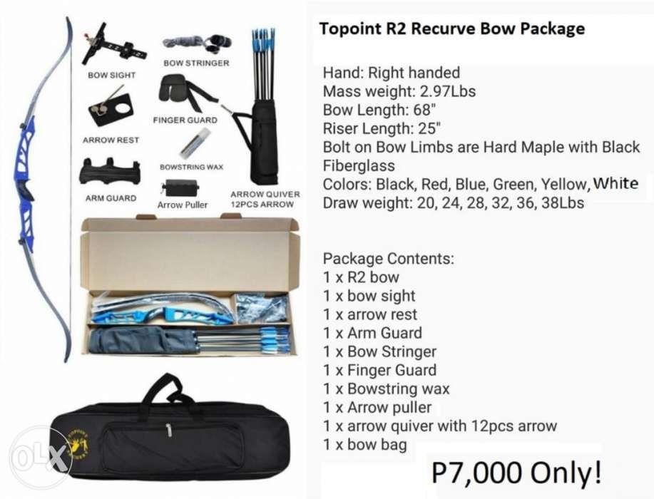 Topoint Archery R2 Recurve Bow Package, Sports Equipment, Sports ...