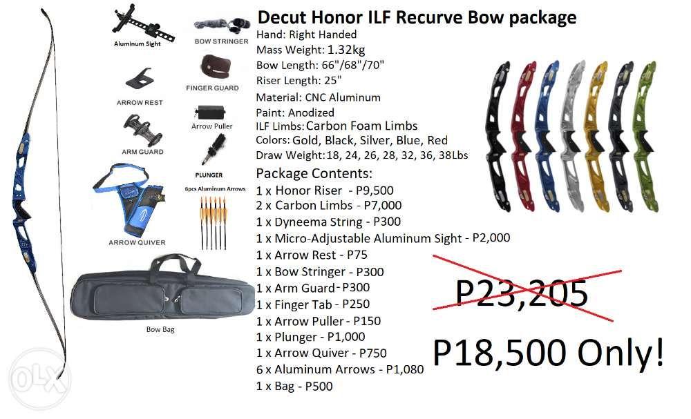 Archery Decut Honor Recurve Bow Package, Sports Equipment, Sports ...
