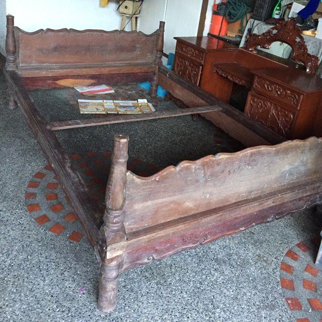 narra bed frame, Furniture & Home Living, Furniture, Bed Frames ...