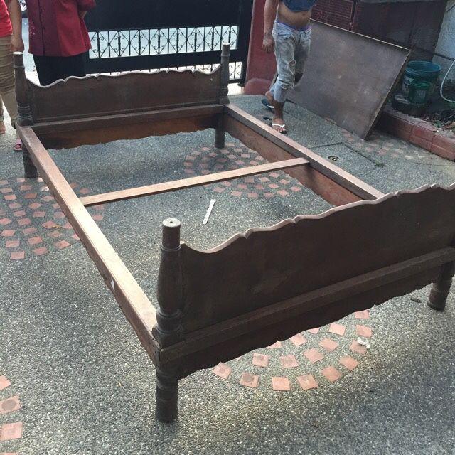 narra bed frame, Furniture & Home Living, Furniture, Bed Frames ...
