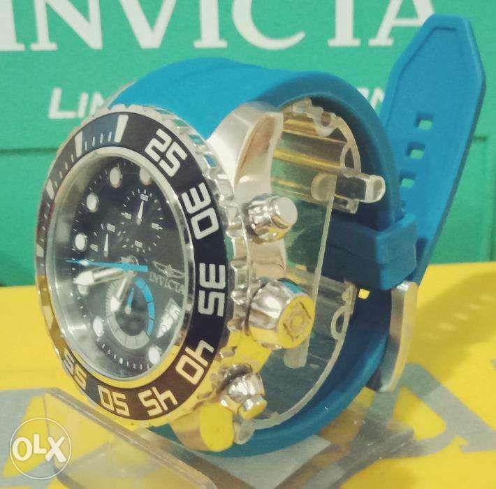 Invicta 19882 Mens Pro Diver Manta Ray Silicone Strap Watch Blue, Men's ...