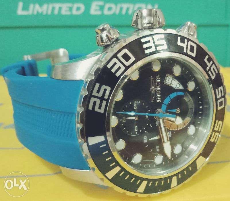 Invicta 19882 Mens Pro Diver Manta Ray Silicone Strap Watch Blue, Men's ...