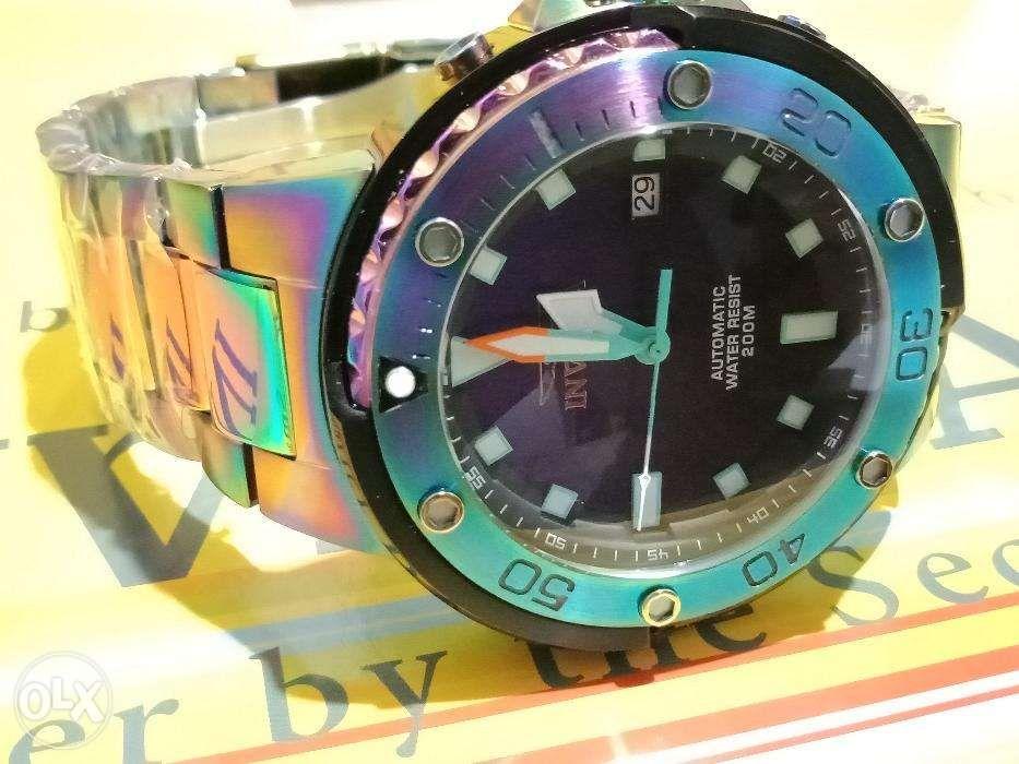Invicta 26319 Mens 49mm Grand Scuba Automatic Iridescent SSteel Watch ...