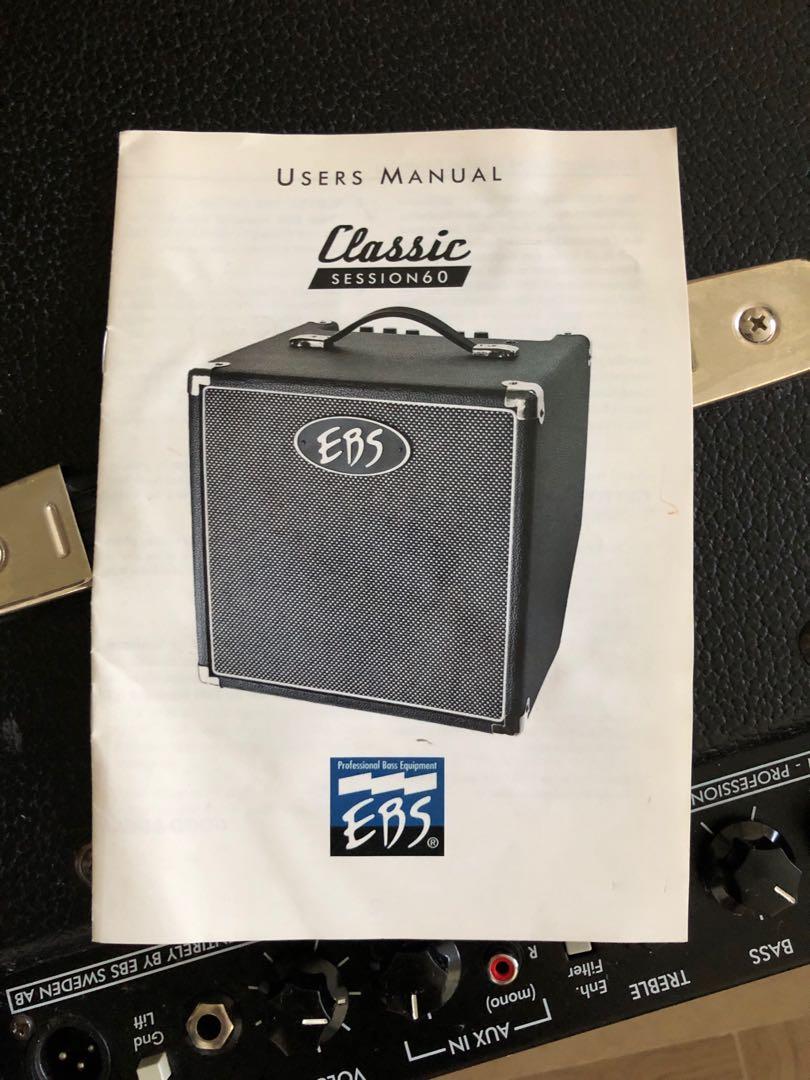 Amplifier - EBS 60 Watts Bass Combo, Audio, Soundbars, Speakers & Amplifiers on Carousell