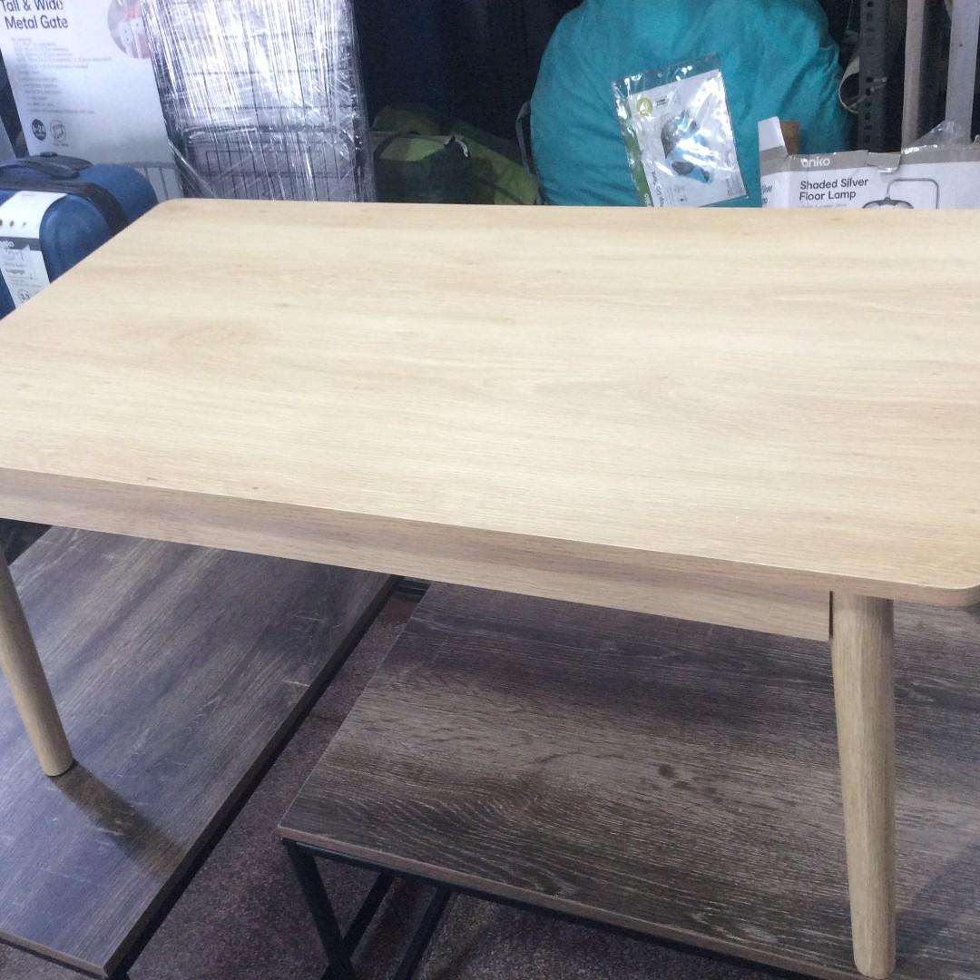 Anko Wood Oak Triangle Coffee Table, Furniture & Home Living, Furniture ...