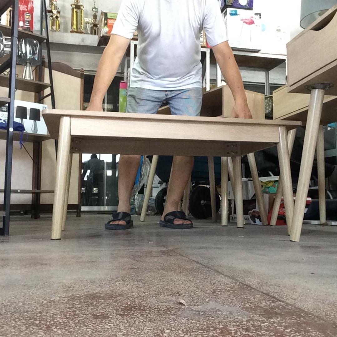 Anko Wood Oak Triangle Coffee Table, Furniture & Home Living, Furniture ...