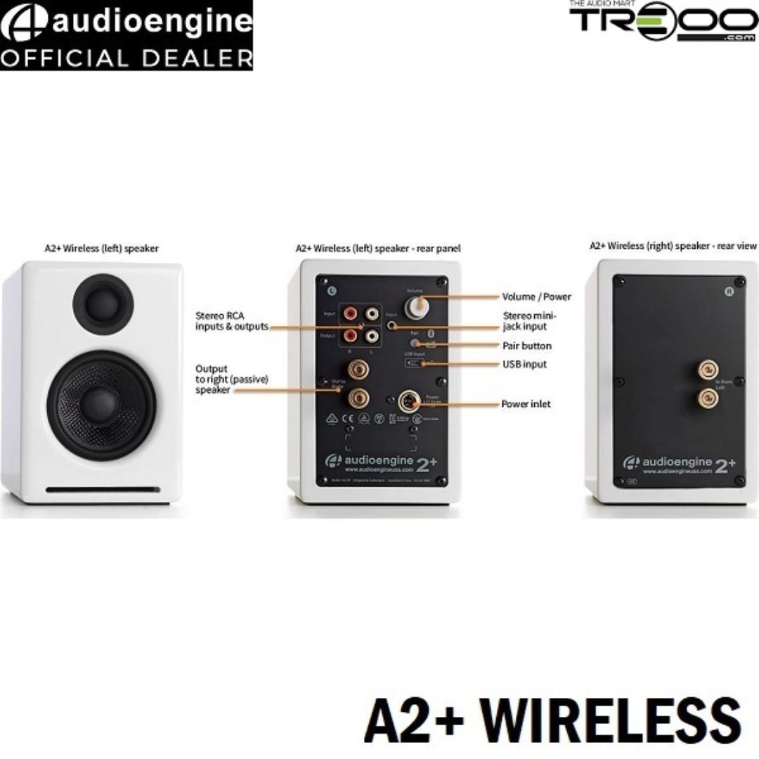 [Official] Audioengine A2+ Wireless aptX Bluetooth 5.0 Stereo Desktop ...