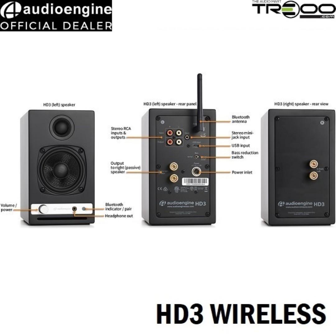 [Official] Audioengine HD3 Wireless aptX-HD Bluetooth 5.0 Stereo ...