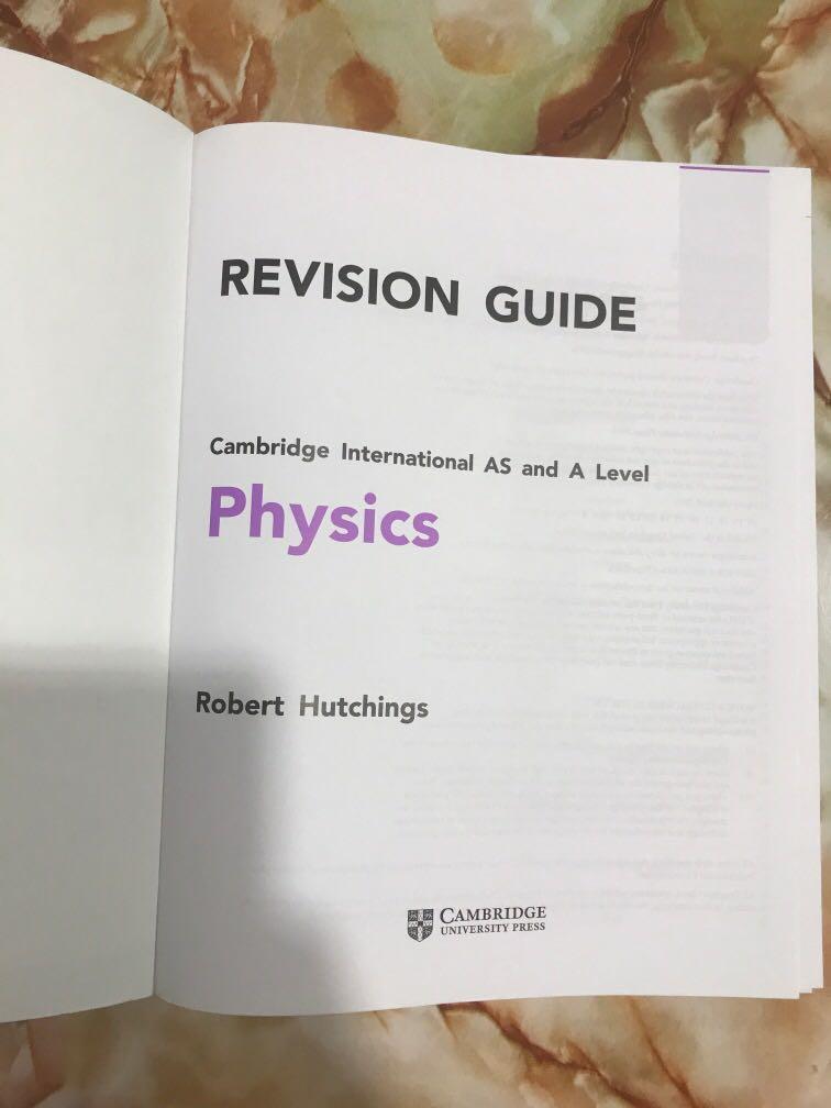 Cambridge International AS and A Level Physics 9702 Revision Guide ...