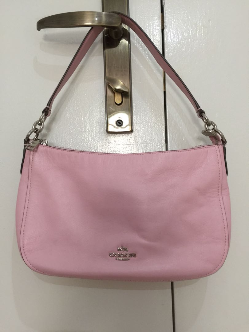 Coach hand/sling bag (light pink), Women's Fashion, Bags & Wallets ...