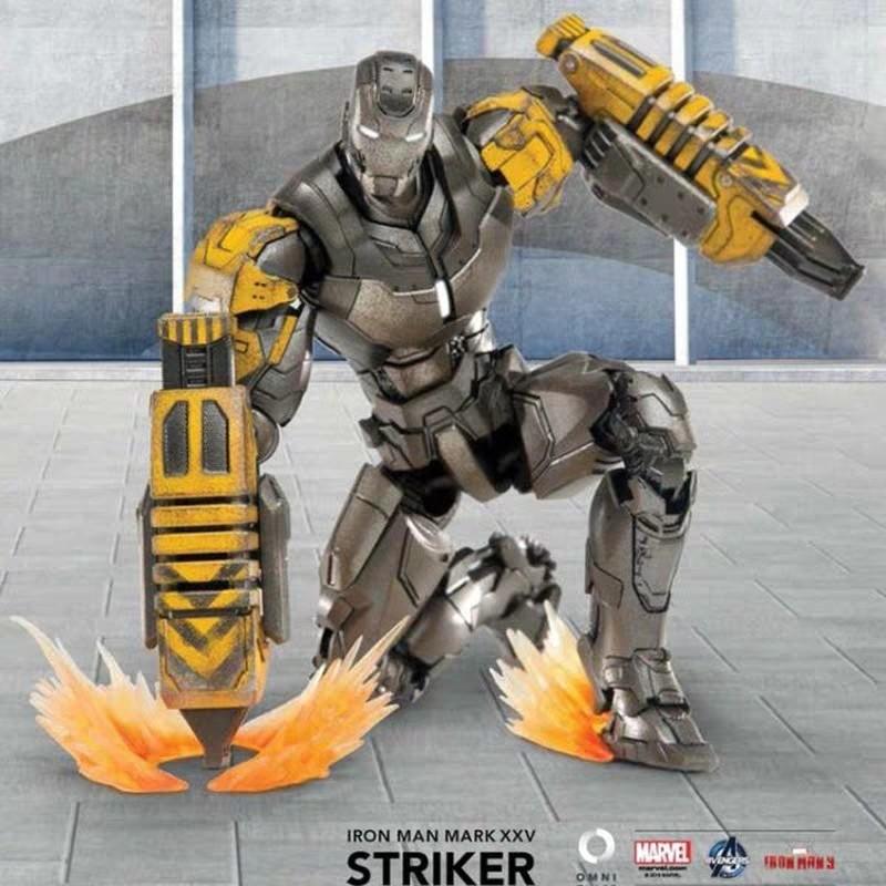 [現貨] Comicave MK25 Iron Man Striker 1/12 合金可動模型 (額外贈送2粒電池), 興趣及遊戲, 玩具 ...