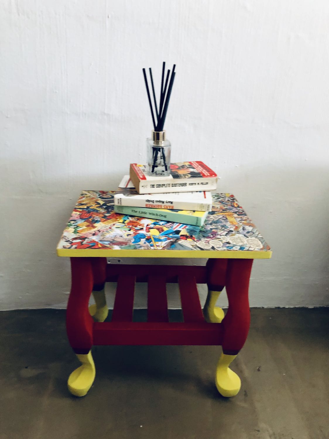 Decoupage marvel / DC / comic teak wood table , Furniture & Home Living ...