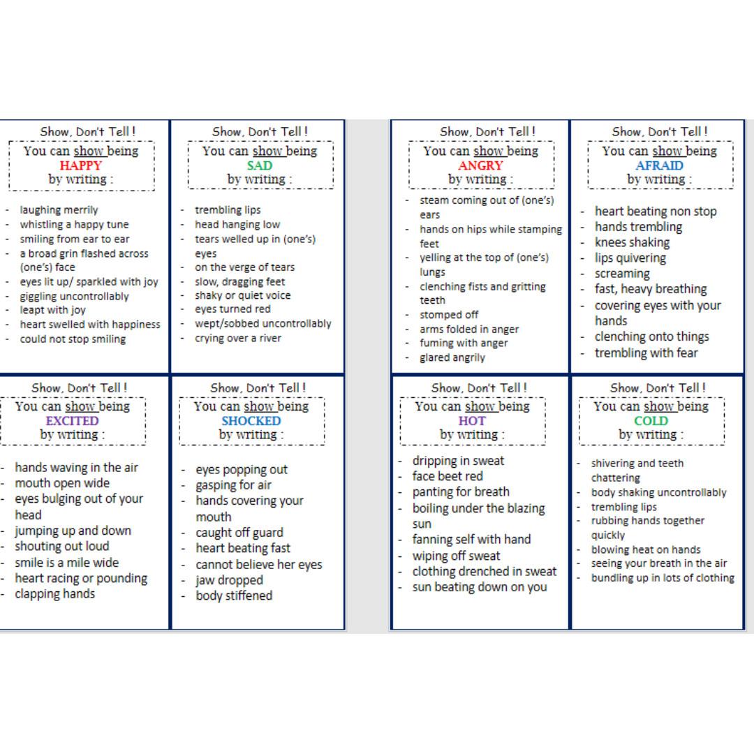 Descriptive phrases for creative writing, Hobbies & Toys, Books ...
