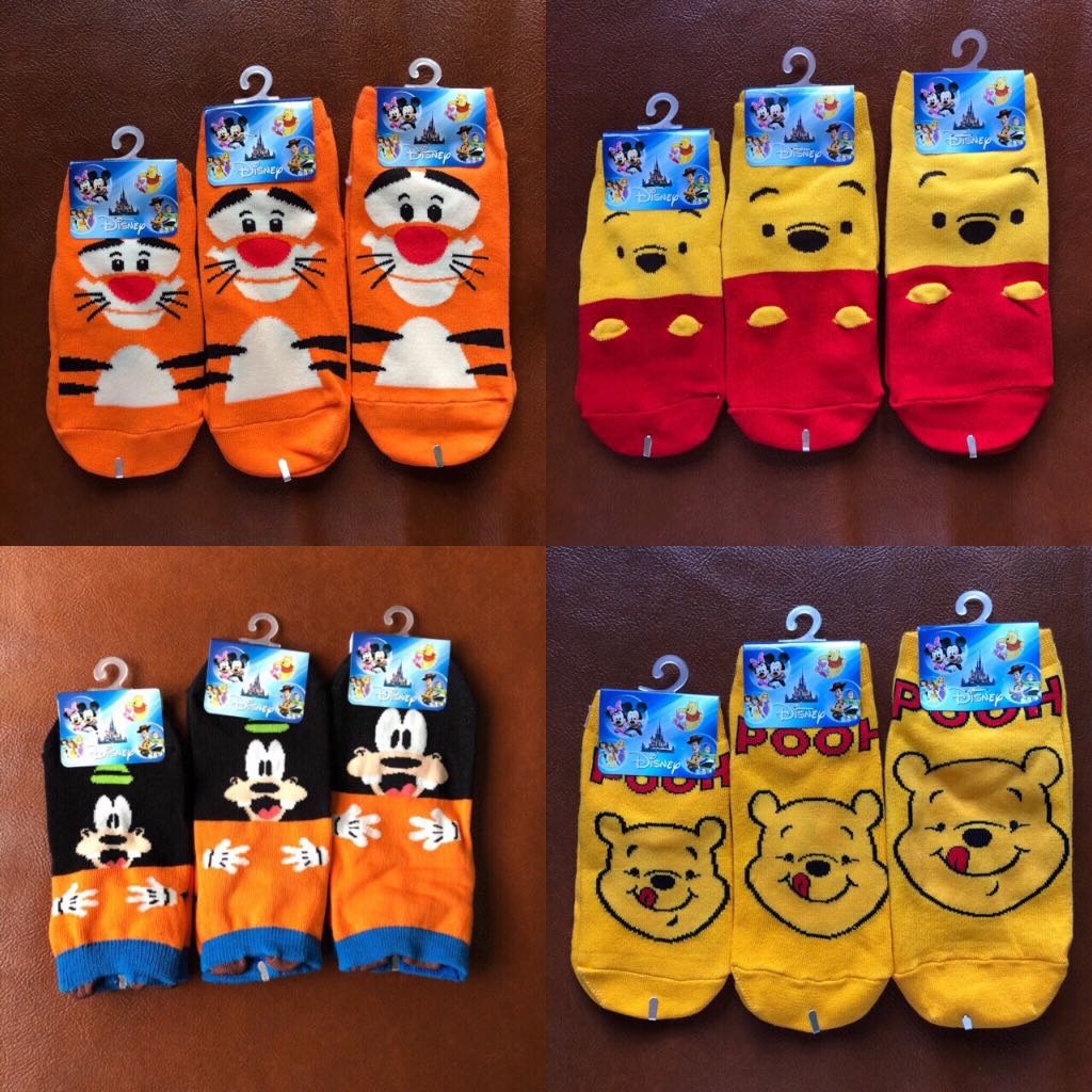 Disney Character Socks, Babies & Kids, Babies & Kids Fashion on Carousell