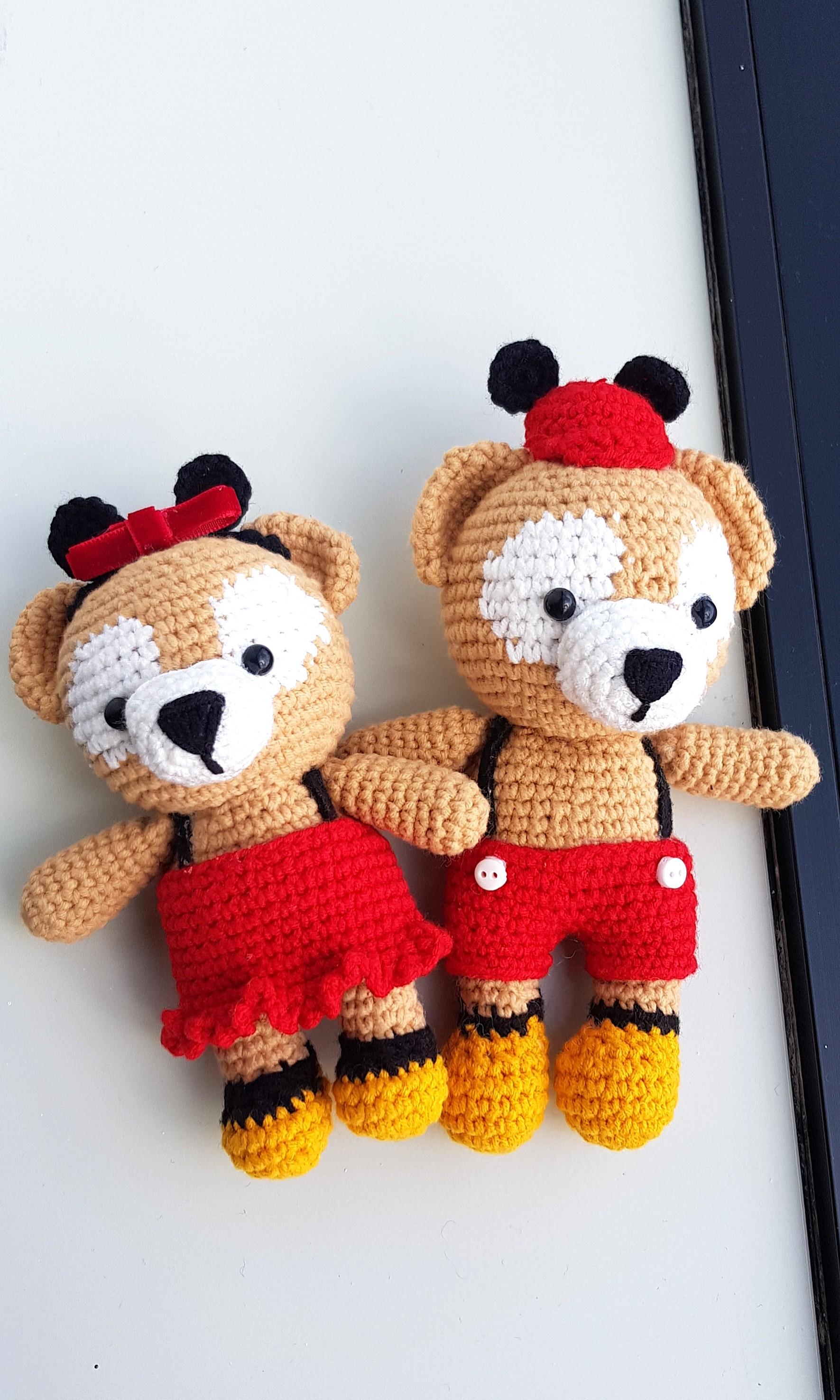 Duffy and Shellie May Disney crochet bear amigurumi, Hobbies & Toys ...