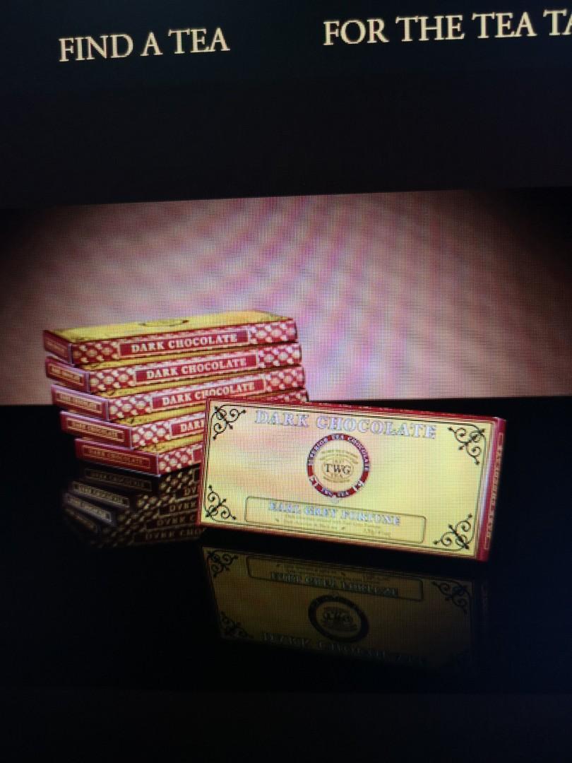Earl grey fortune chocolate bar TWG, Food & Drinks, Packaged & Instant ...