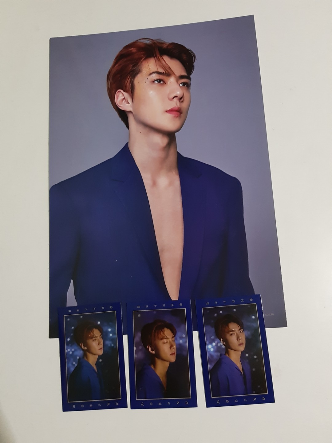 EXO SEHUN SG A4 POSTER + FORTUNE CARDS, Hobbies & Toys, Memorabilia ...