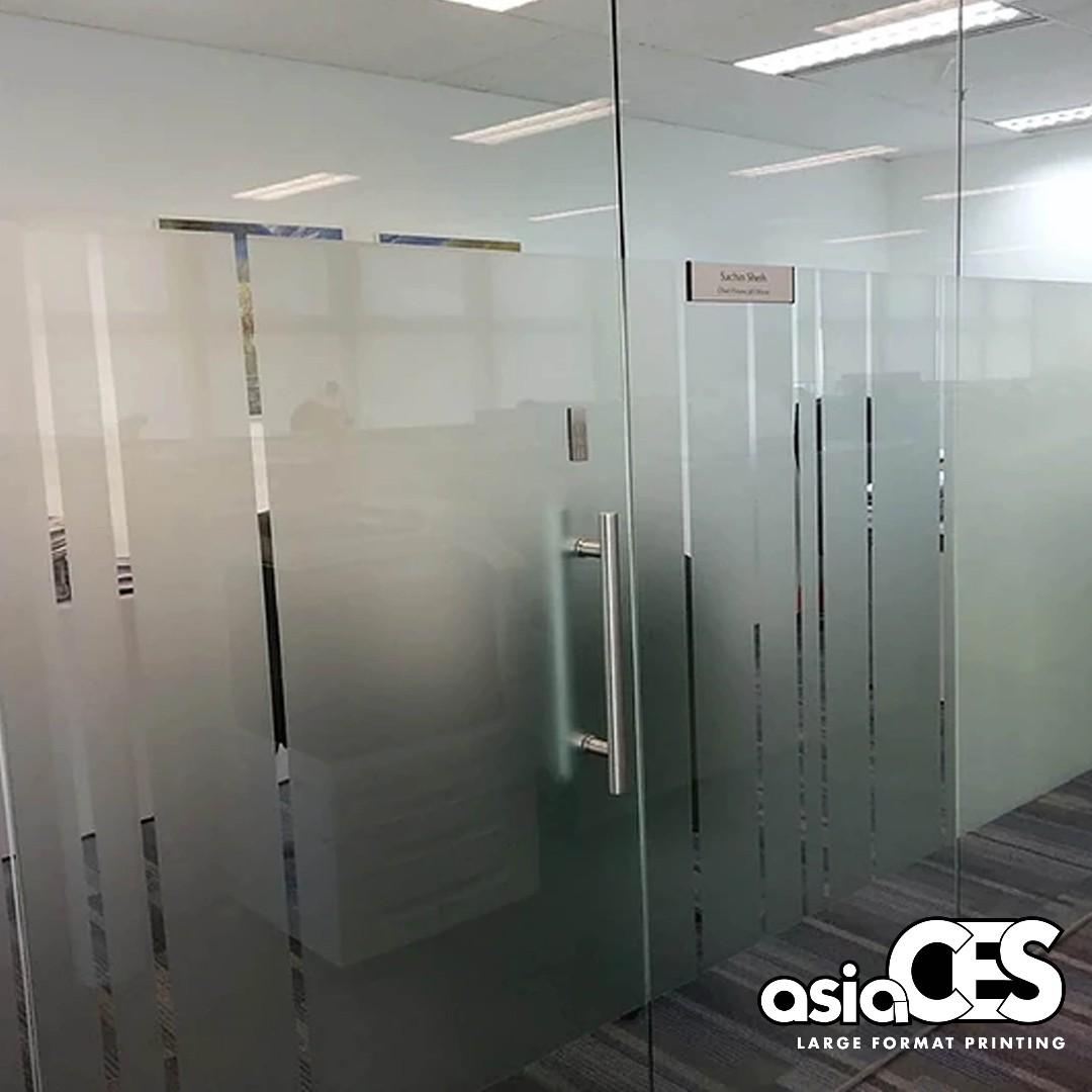 Frosted Glass Sticker printing / Window Film / Glass Film, Hobbies ...