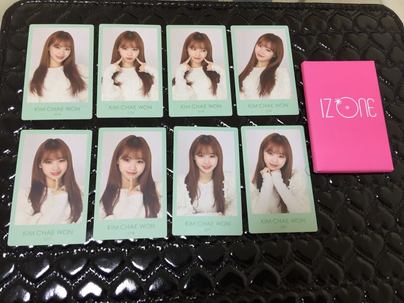 Iz*one Kim Chae Won card set (all 8 cards) Japan fan meeting card set ...