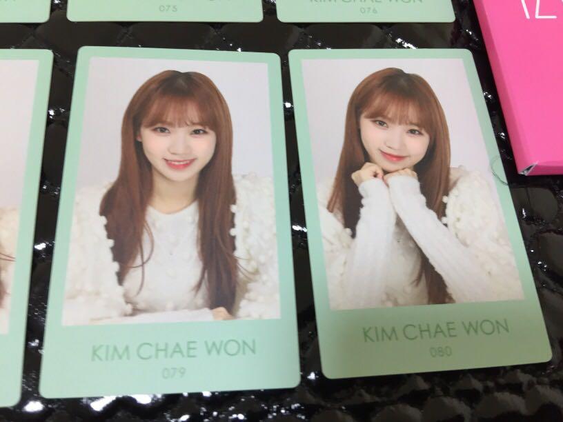 Iz*one Kim Chae Won card set (all 8 cards) Japan fan meeting card set ...