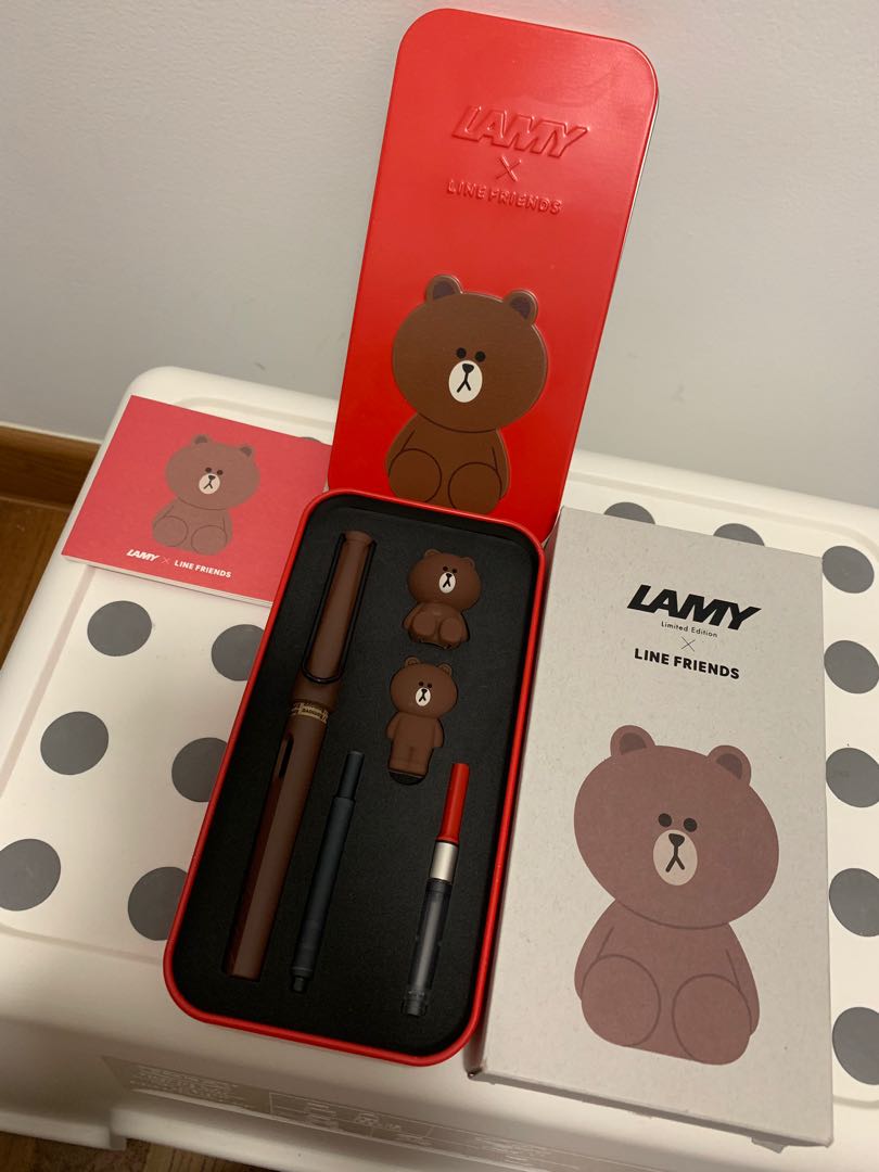 Lamy fountain pen tin set x Line Friends (limited edition) # ...