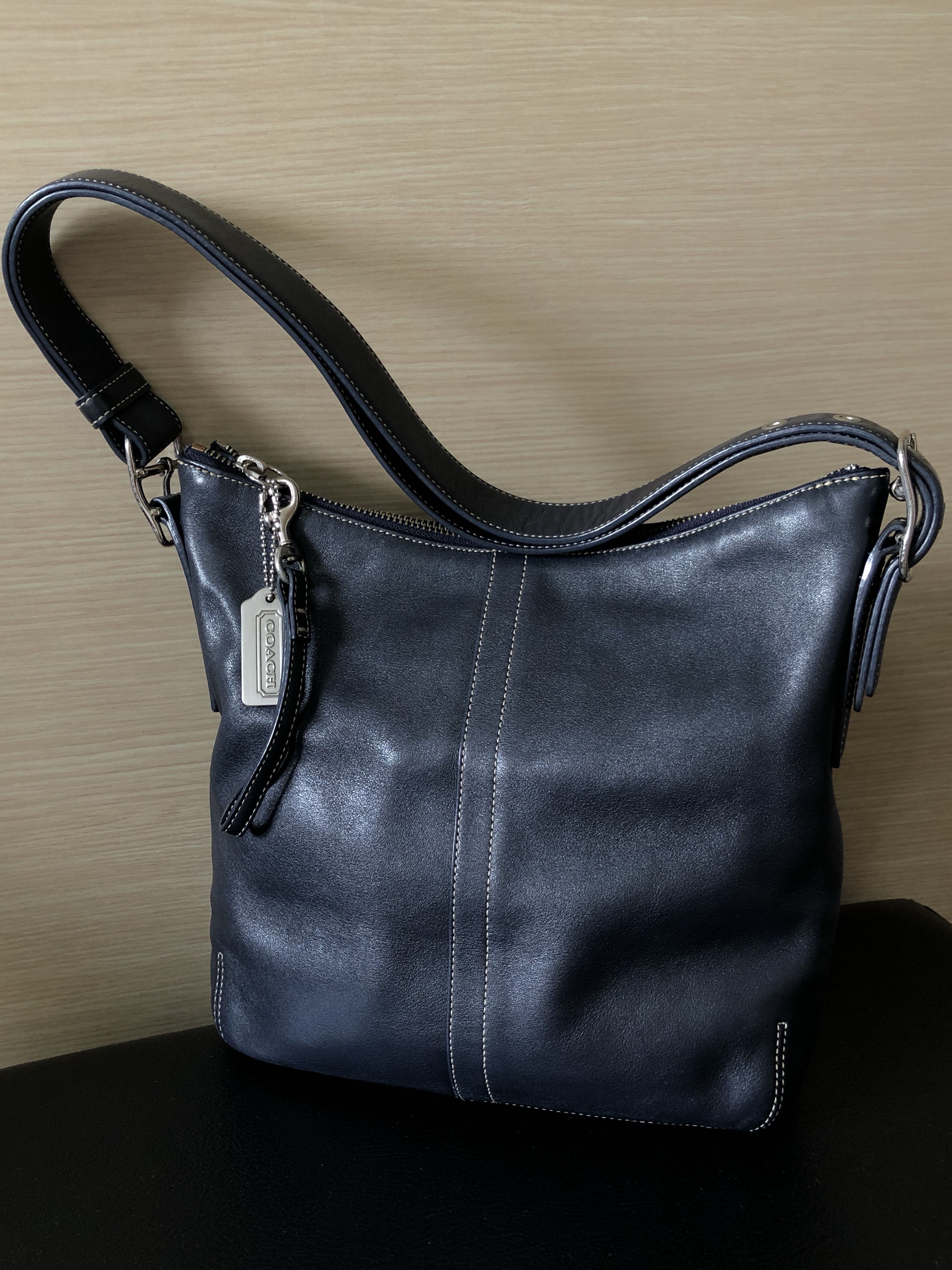 Coach 9325 Signature Leather Hobo, Women's Fashion, Bags & Wallets ...