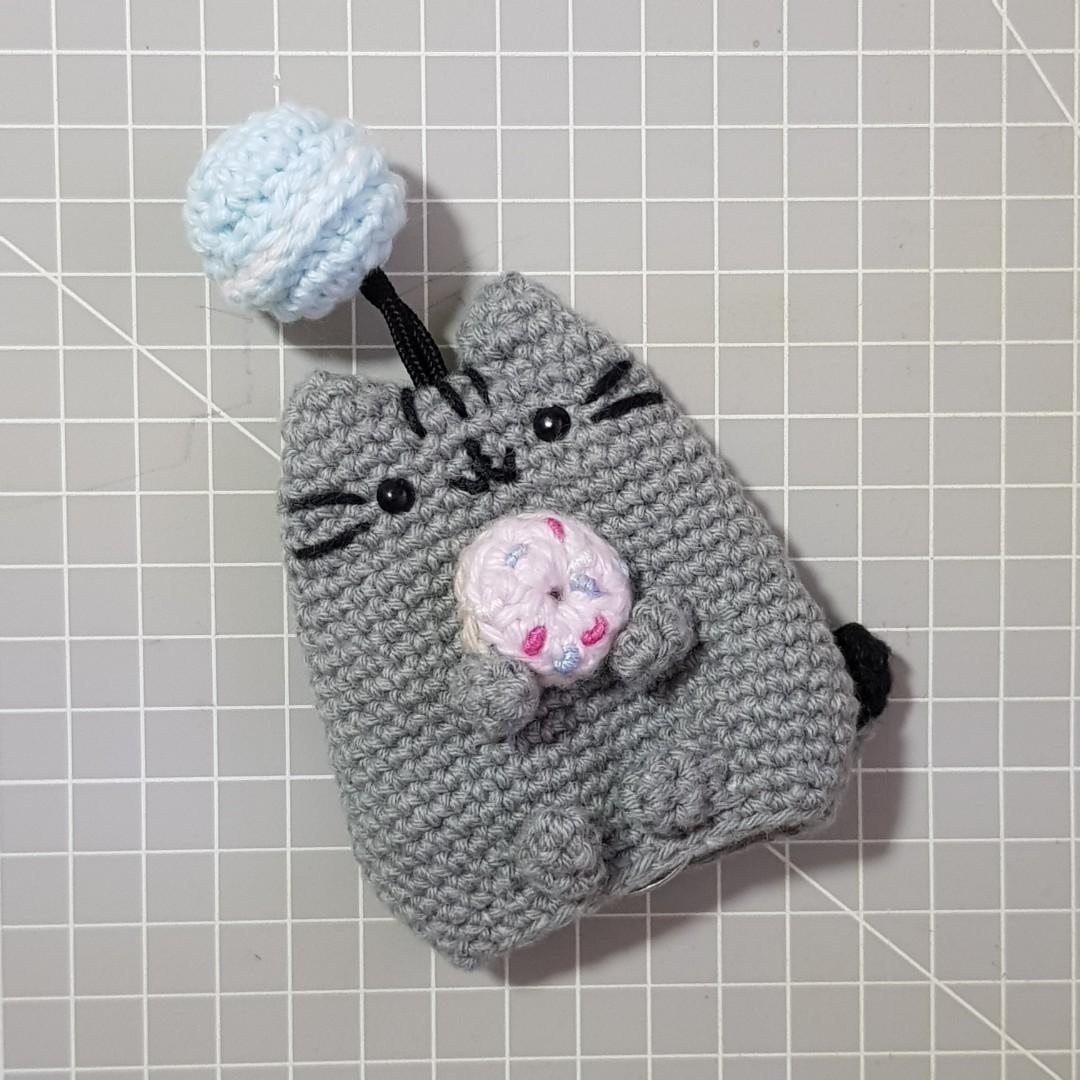 *NEW* Handcrafted Pusheen Crochet KeyCover, Hobbies & Toys, Stationery ...