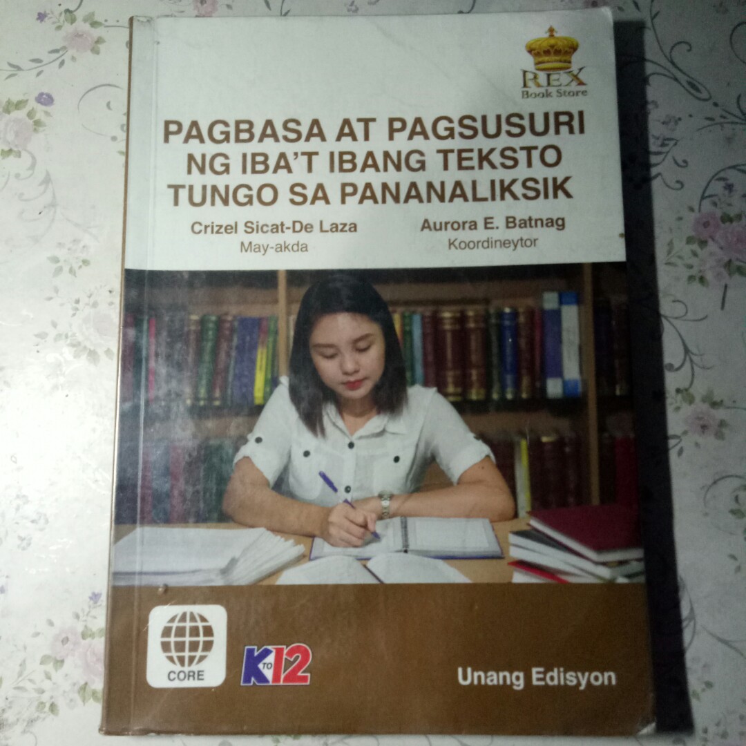 Pagbasa at Pagsusuri ng iba’t ibang teksto tungo sa Pananaliksik (Rex ...