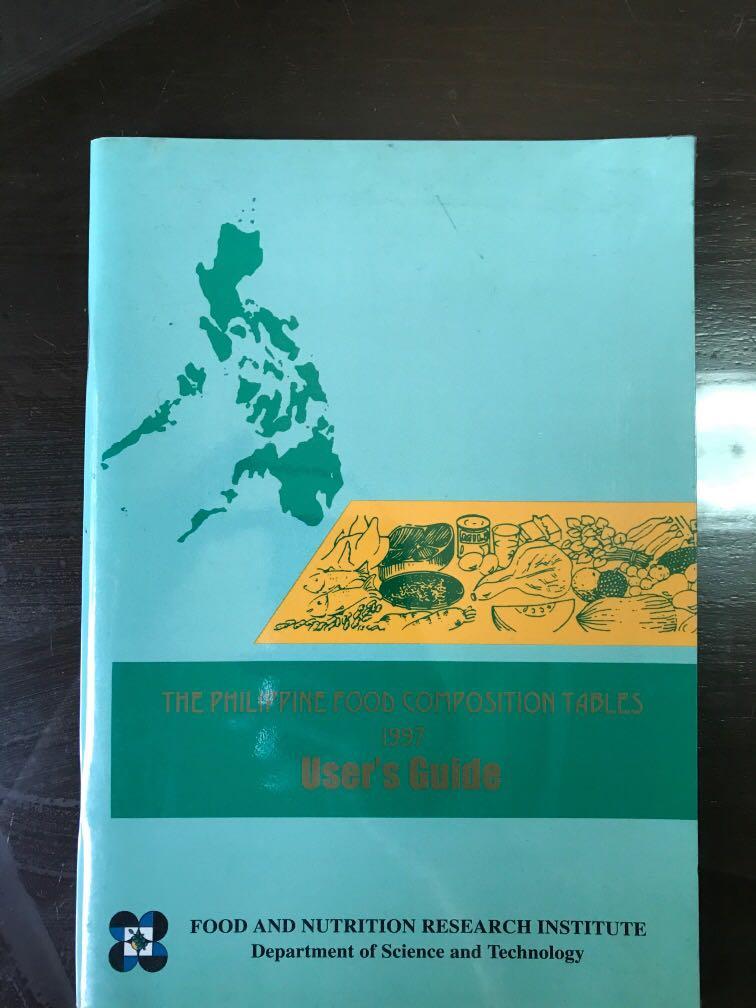 Philippine Food Composition Tables 1997, Hobbies & Toys, Books ...