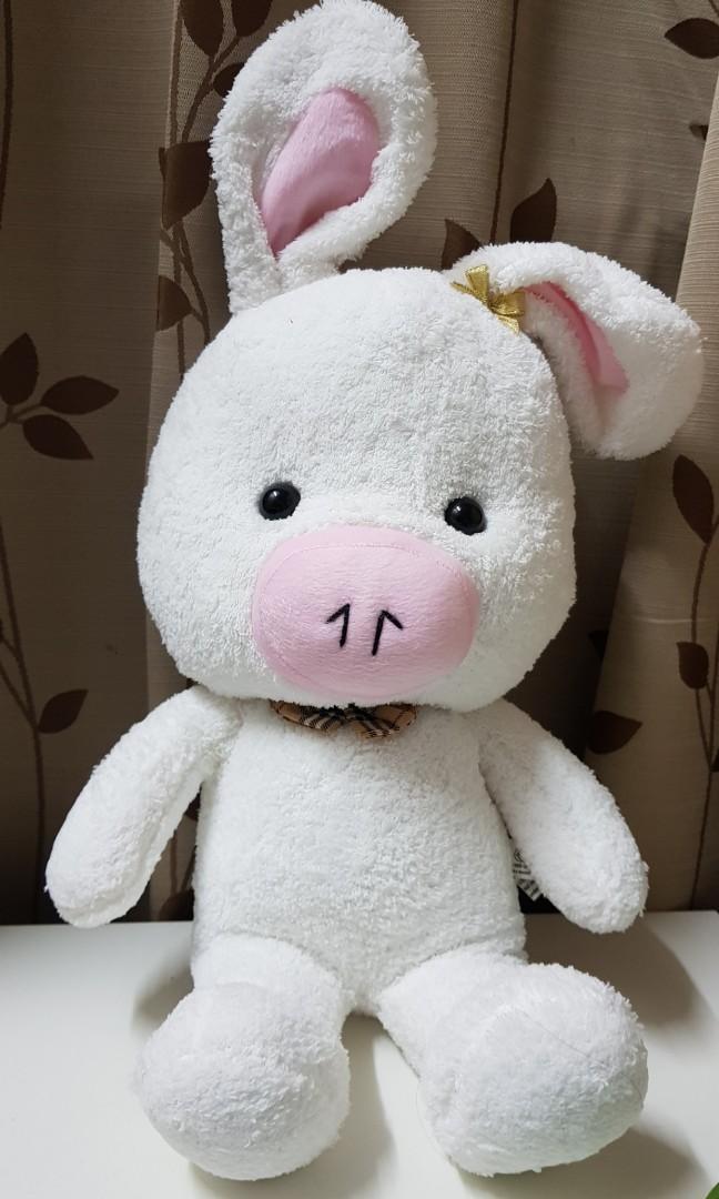 Pig Rabbit Plush with Bendable Ears, Hobbies & Toys, Toys & Games on ...