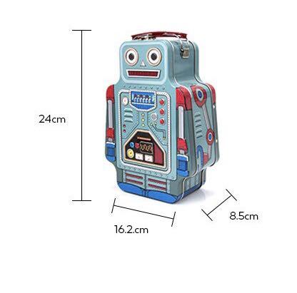 PO Robot Tin Lunch Box Lunch Bot, Furniture & Home Living, Kitchenware ...
