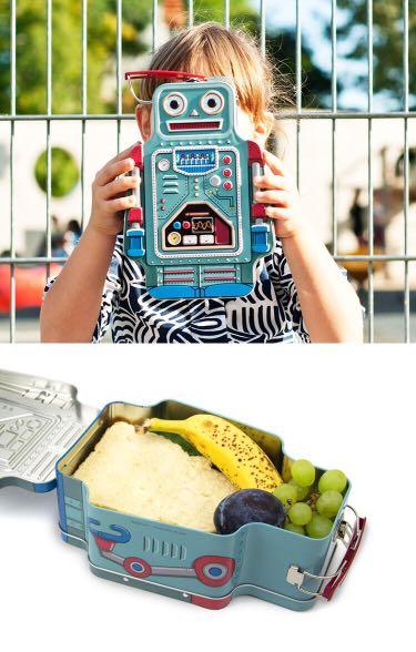 PO Robot Tin Lunch Box Lunch Bot, Furniture & Home Living, Kitchenware ...