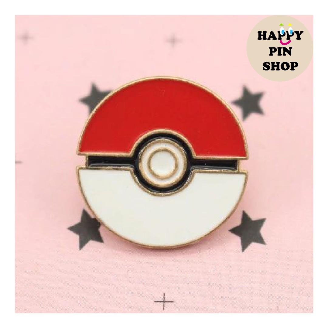 Pokemon Poke Ball Enamel Pin, Hobbies & Toys, Toys & Games on Carousell