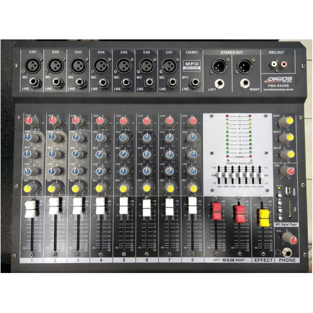 Power Mixer Full Set PA System, Hobbies & Toys, Music & Media, Musical ...