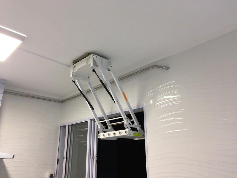 Pull Down Ceiling Drying Rack | Shelly Lighting Pull Down Ceiling Drying Rack | Shelly Lighting