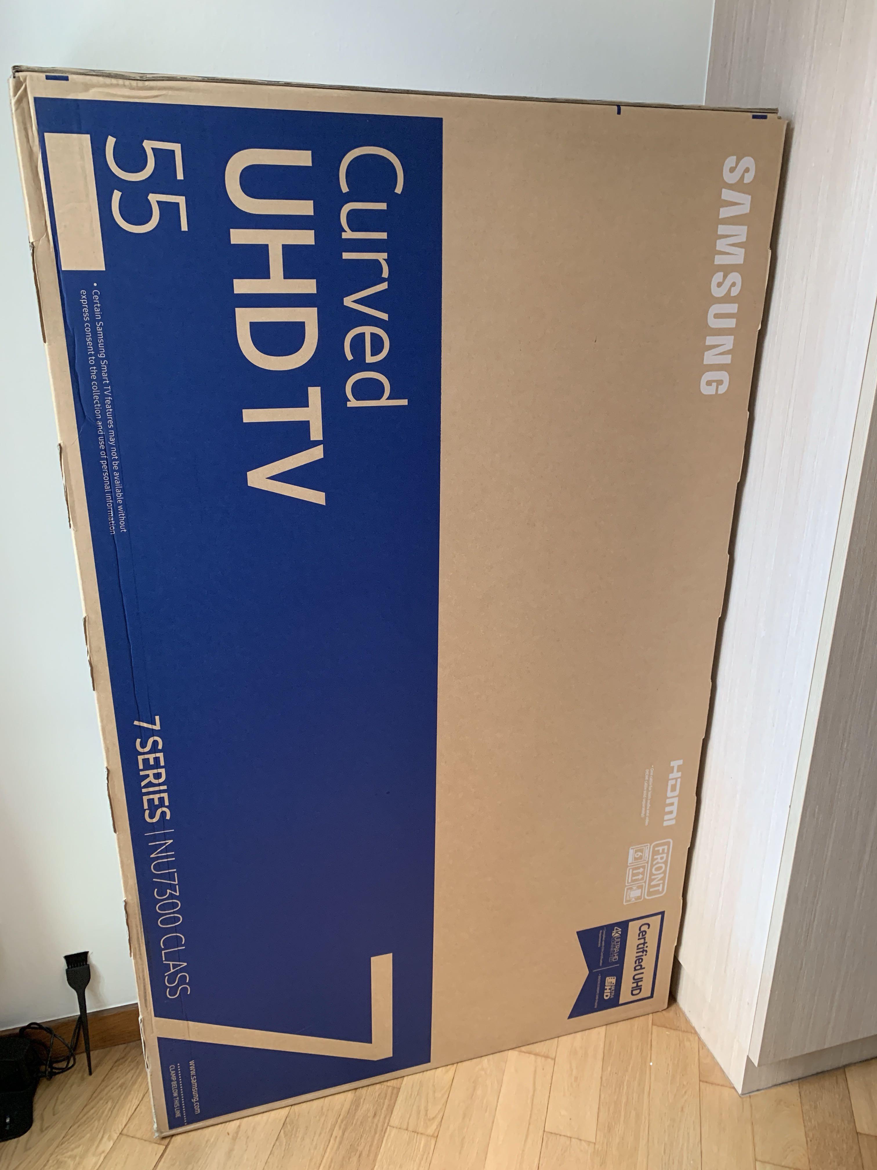 Samsung 55 inch Curved TV BOX, TV & Home Appliances, TV & Entertainment ...