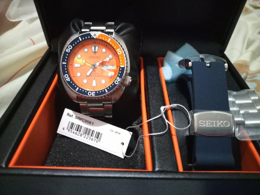 Seiko Orange Turtle "Nemo" Limited Edition, Men's Fashion, Watches ...