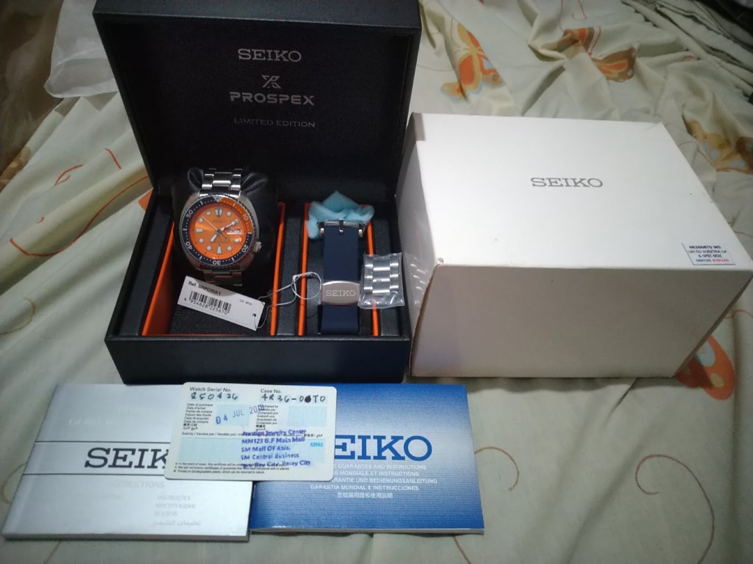 Seiko Orange Turtle "Nemo" Limited Edition, Men's Fashion, Watches ...