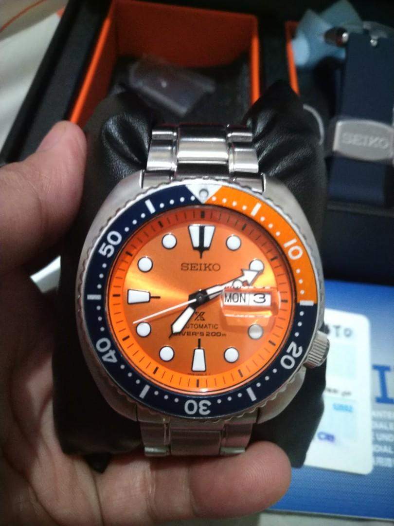 Seiko Orange Turtle "Nemo" Limited Edition, Men's Fashion, Watches ...