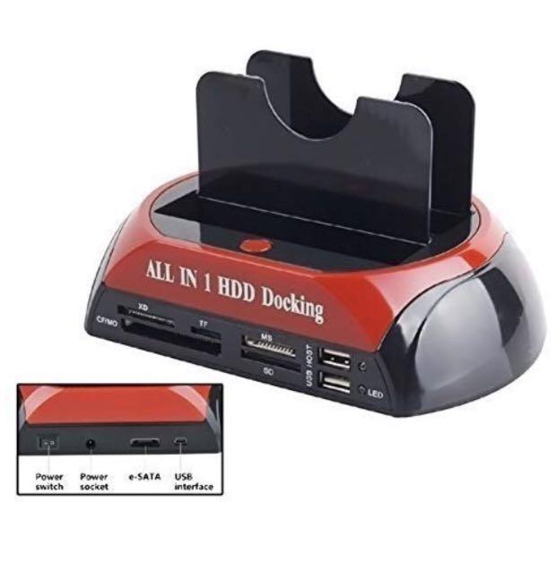 Tekit All in 1 HDD Docking,2.5''/3.5'' SATA Multi-Function HDD Docking ...