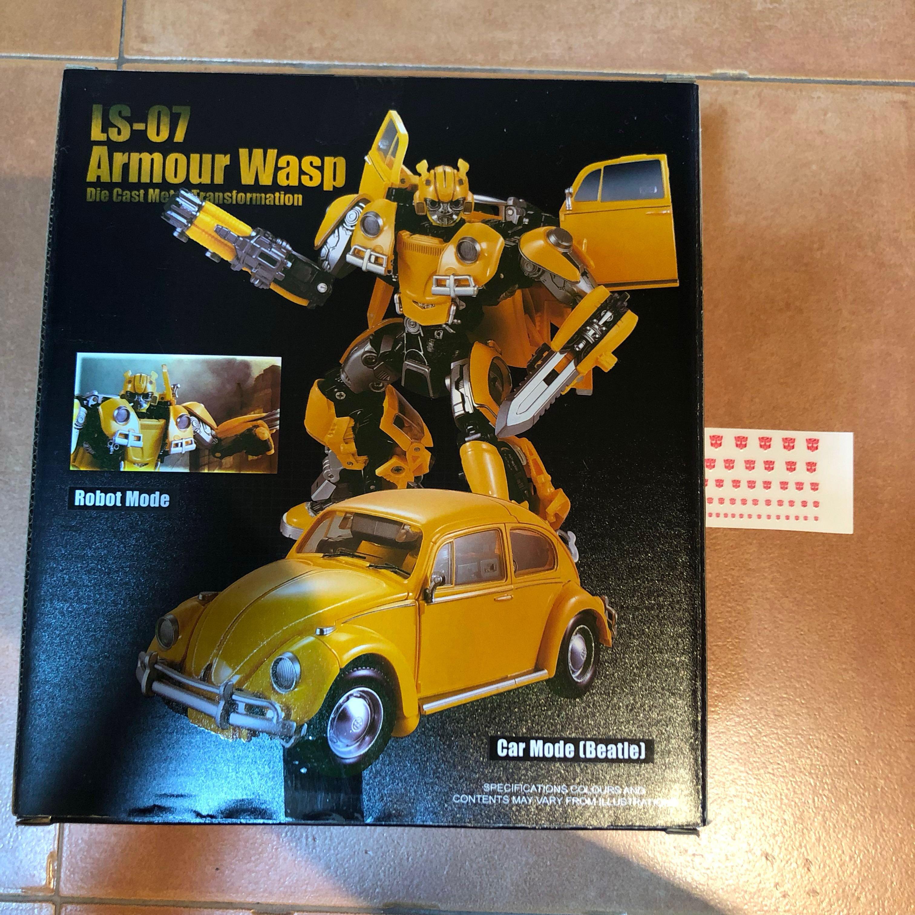 Transformers Black Mamba BMB - LS-07 LS07 Armour Wasp (aka Upsized MPM ...