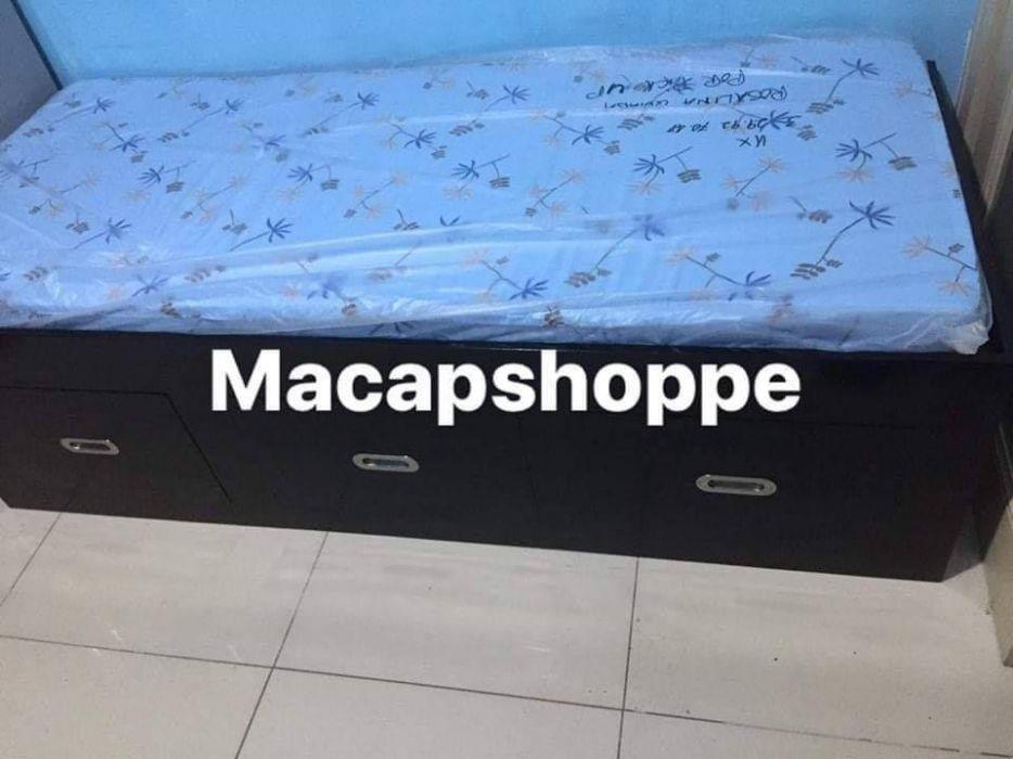 Box type bed with drawers, Furniture & Home Living, Furniture, Bed ...