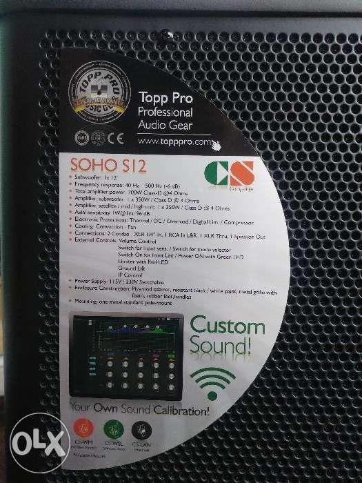 Topp Pro SOHO V8 Column Speaker and Powered Subwoofer, Audio, Soundbars ...