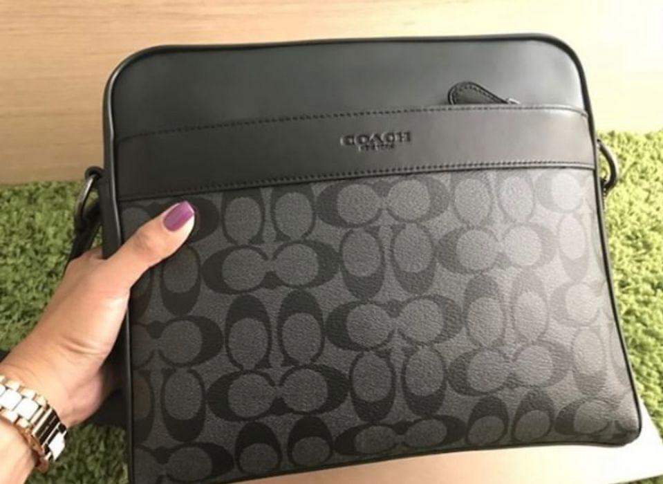 Original Mens Coach Camera Bag in Signature Canvas, Women's Fashion ...