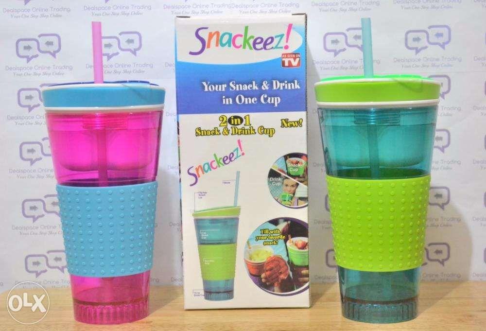 Snackeez 2 in 1 Snack and Drink Cup, Furniture & Home Living, Cleaning ...
