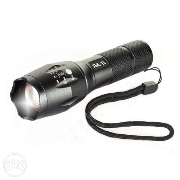 Police T650 CREE LED Rechargeable Tactical Flashlight, Sports Equipment ...