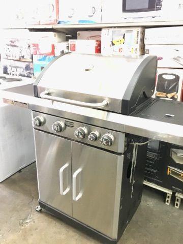 Coolabah 4 Burner Stainless BBQ LPG Grill w Side Burner Stove ...