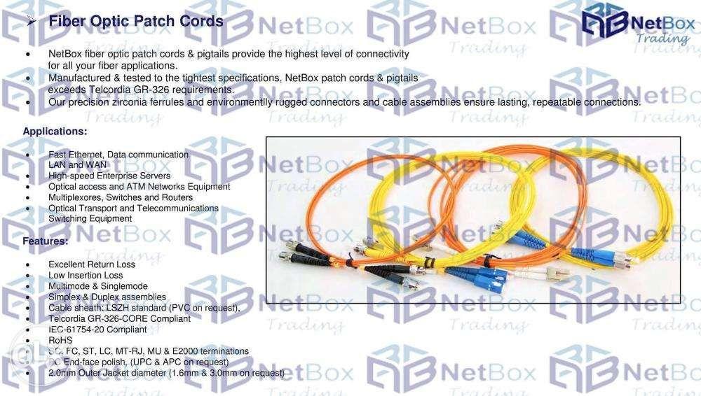 Fiber cable CAT6 Cable Faceplate Patch Panel Media converter, Computers ...